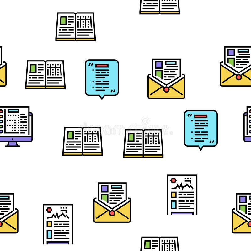 Reports Documentation Vector Seamless Pattern Stock Vector ...