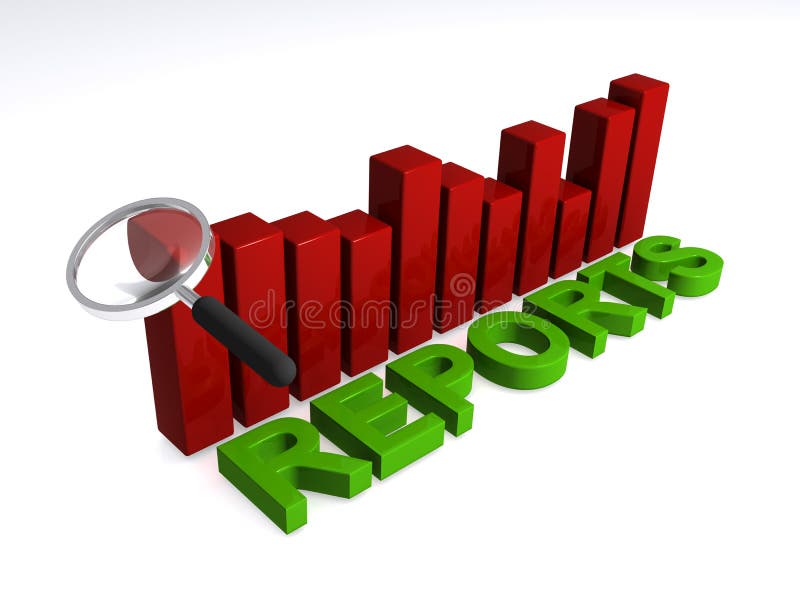 Data and reports stock illustration. Illustration of manage - 45526121