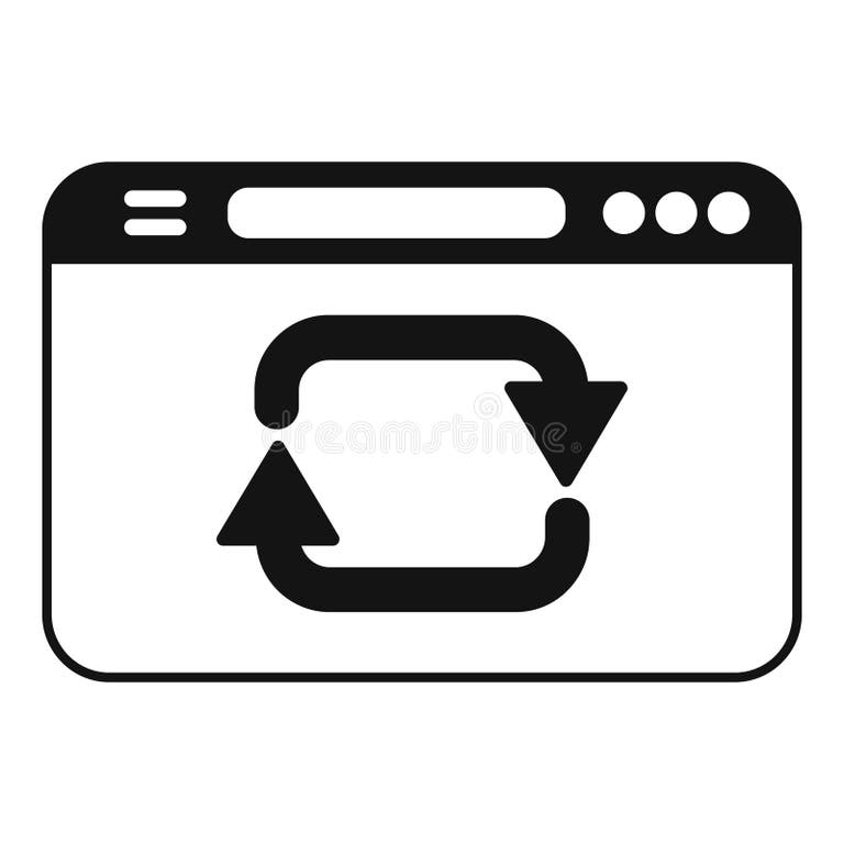 Repost Web Page Icon Simple Vector. Repost Chart Stock Vector ...