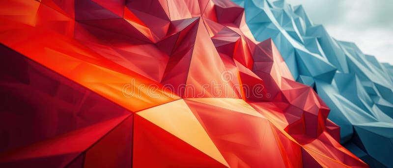 Represent the Concept of Strength through Bold, Angular Shapes and ...