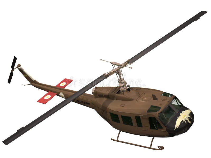 Bell Uh1n Iroquois. Huey Gemelo. Modelo 212. Dibujo Vectorial Del ...