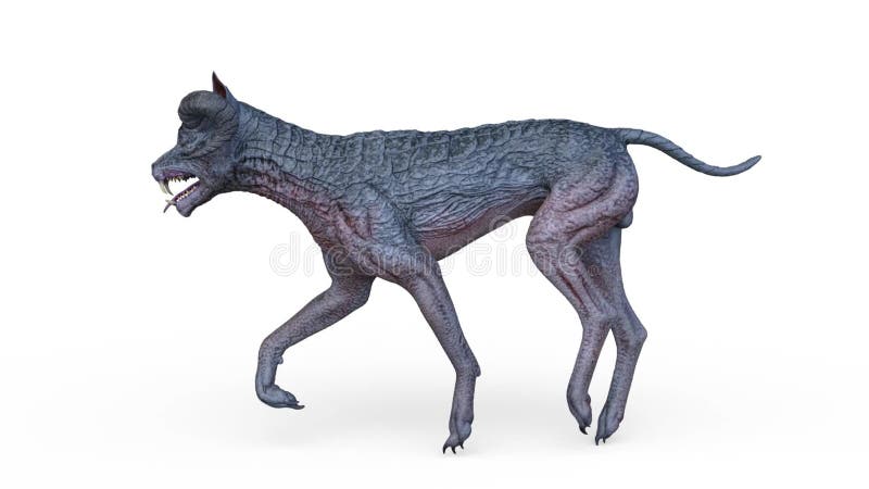 Representación De 3D CG Del Perro Del Monstruo Metrajes - Vídeo de ...