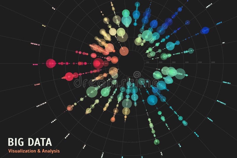 Concepto Visual De Big Data. Diseño De Infografías Radiales. Concepto ...