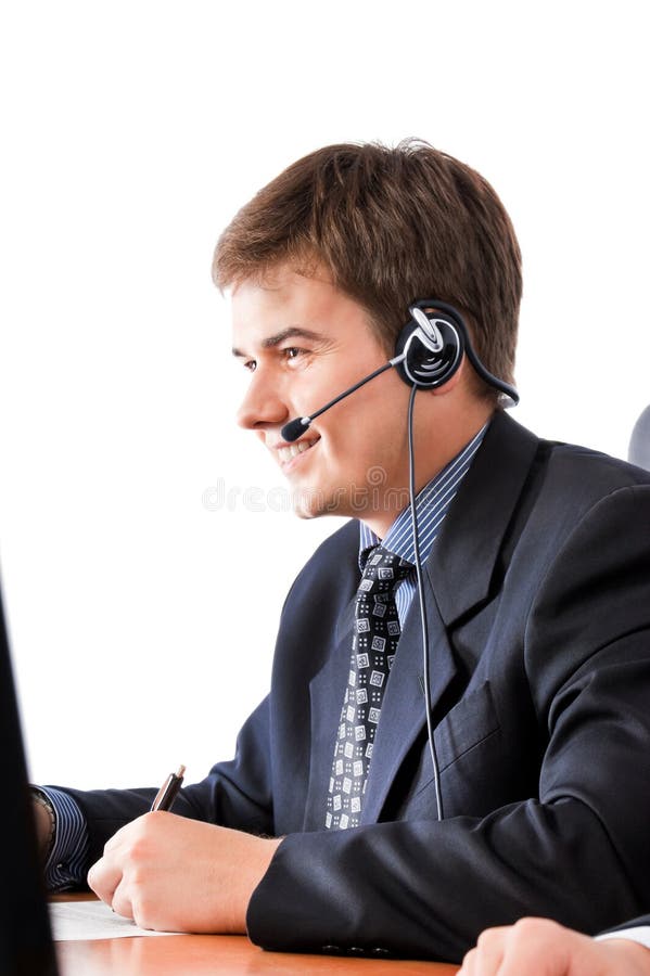 Representante Del Servicio De Atención Al Cliente Imagen de archivo ...