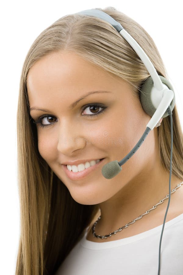 Representante Del Servicio De Atención Al Cliente Foto de archivo ...