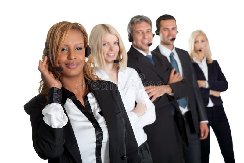 Representantes Del Servicio De Atención Al Cliente Imagen de archivo ...