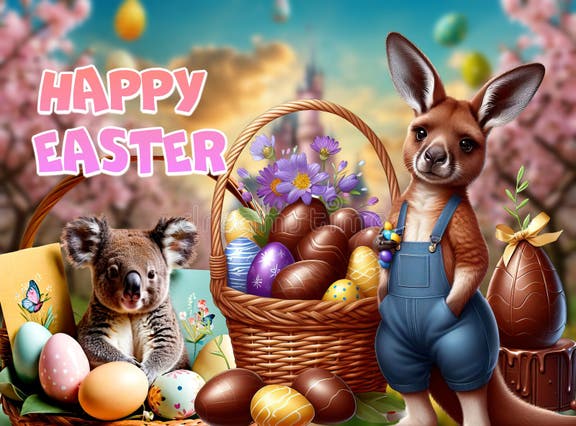 A Representation of Australian Easter. There is the Easter Kangaroo ...