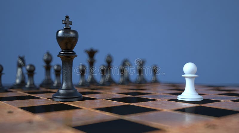 Chess David Against Goliath Stock Illustration - Illustration of ...