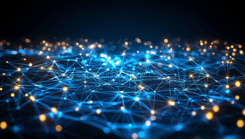 Representation of Communication in the Form of Interconnected Dots on a ...