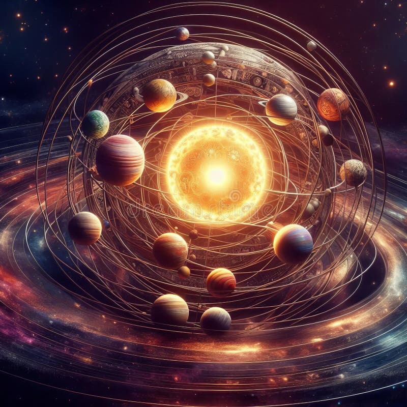 A Representation of the Copernican Model of the Universe with Th Stock ...