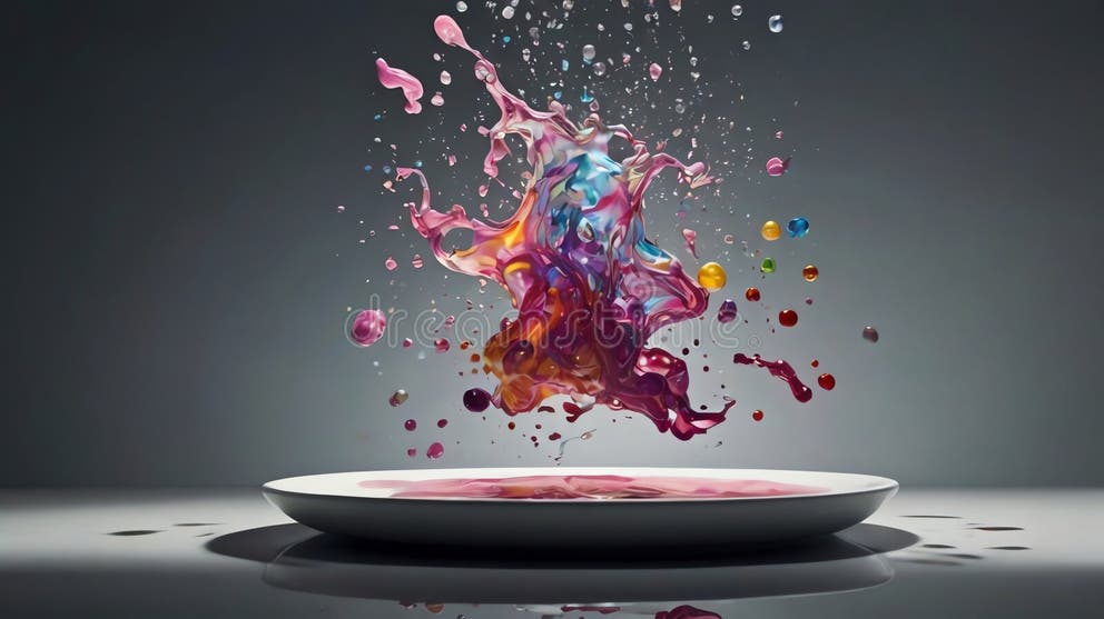A Representation of Creativity As a Liquid Substance that Spills from a ...