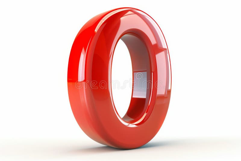 Representation of a 3D Red Circular Object with a Focus on Design and ...