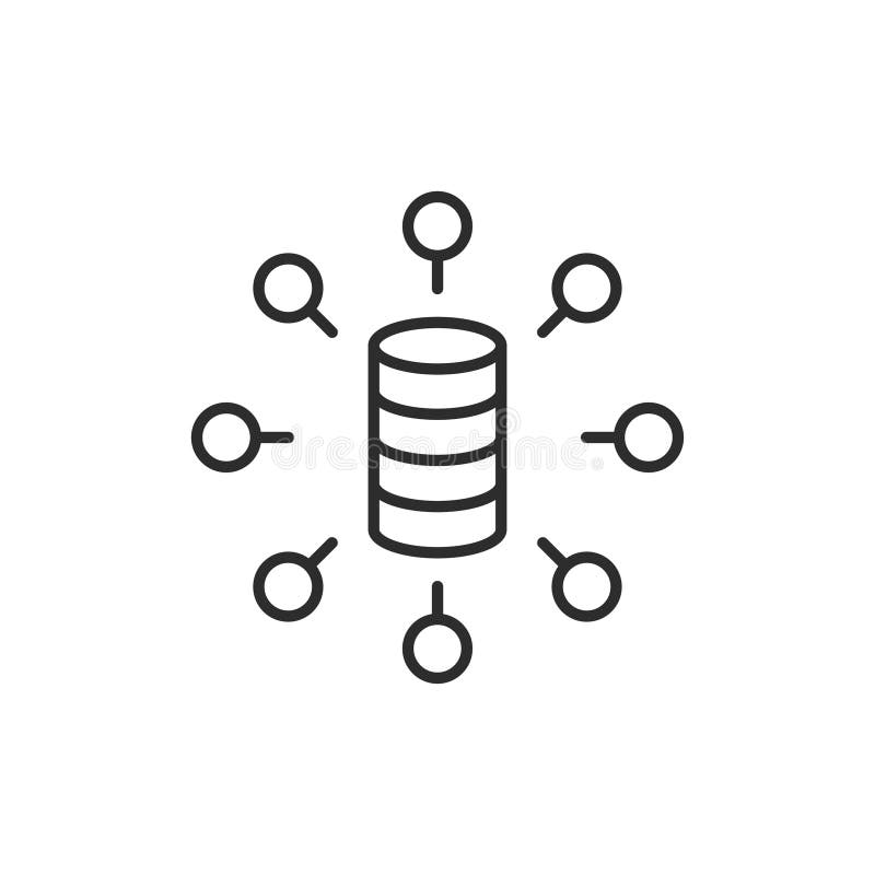 The Representation of Data Management and Safety Icon with Attention To ...