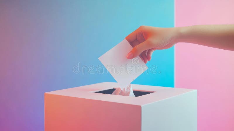 A Representation of the Democratic Voting Process, with a Stylized Hand ...