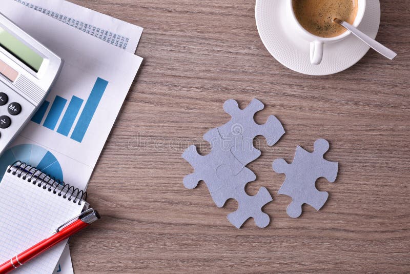 Representation of Developing a Business Idea on Wood Table Stock Photo ...