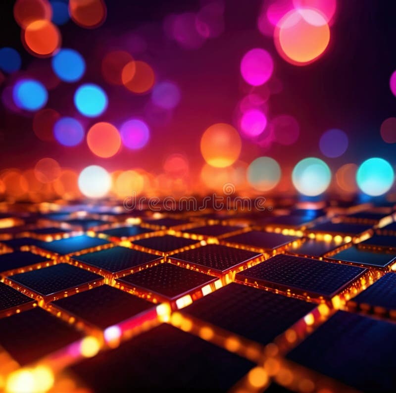 Representation of Digital Blockchain with Glowing Energy Data ...