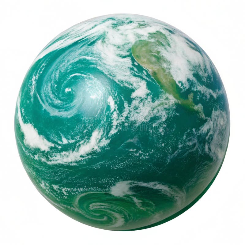 Eco Earth Isolated on White Background Stock Illustration ...