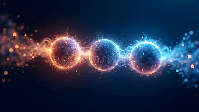 A Representation of Energy Transfer with Glowing Particles Moving ...