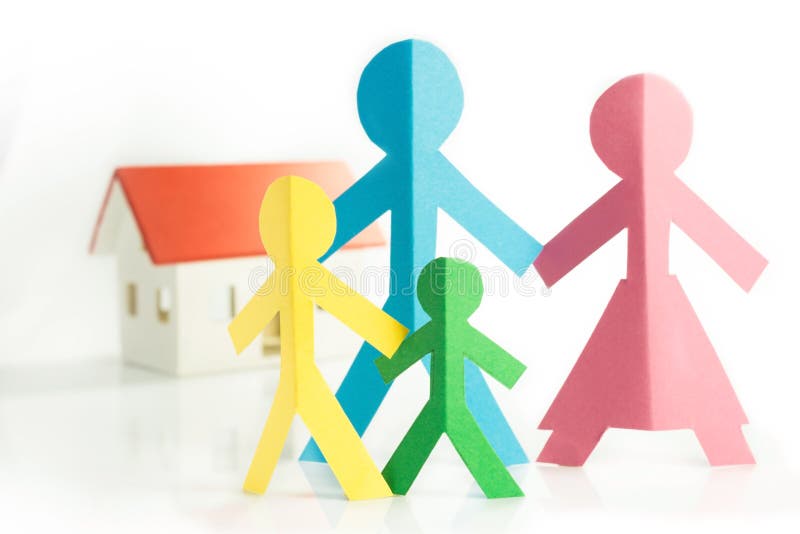 Representation of the Family Stock Image - Image of brothers, house ...