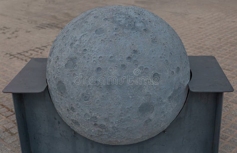 Representation of the Hidden Side of the Moon Stock Photo - Image of ...