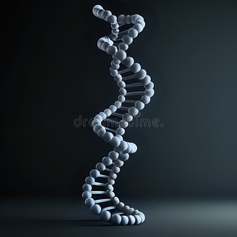 Representation of Human Dna Chain - Generated by Ai Stock Illustration ...