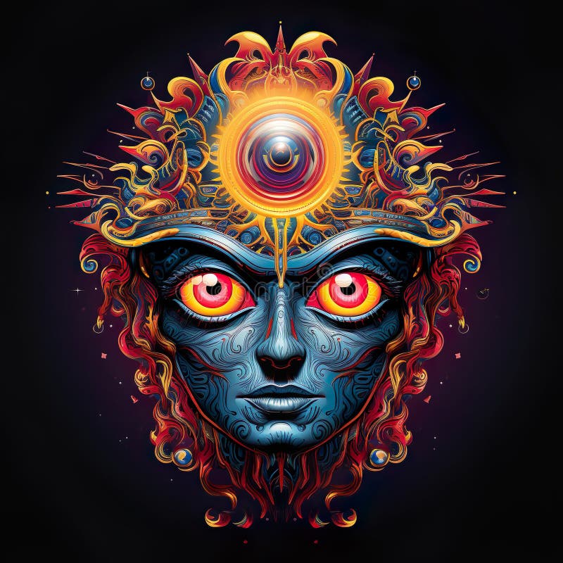 Psychedelic Trippy Alien Stock Illustrations – 770 Psychedelic Trippy ...
