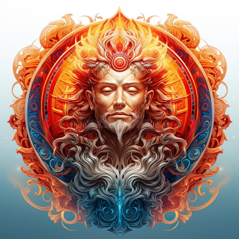 Representation in a Logo Format of a Psychedelic Divine Cosmic Trippy ...