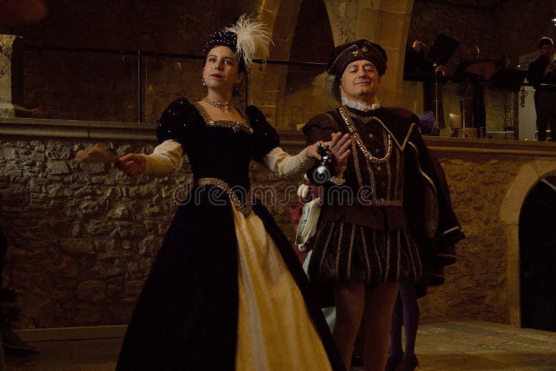 Medieval dance editorial stock photo. Image of kamenets - 25143598