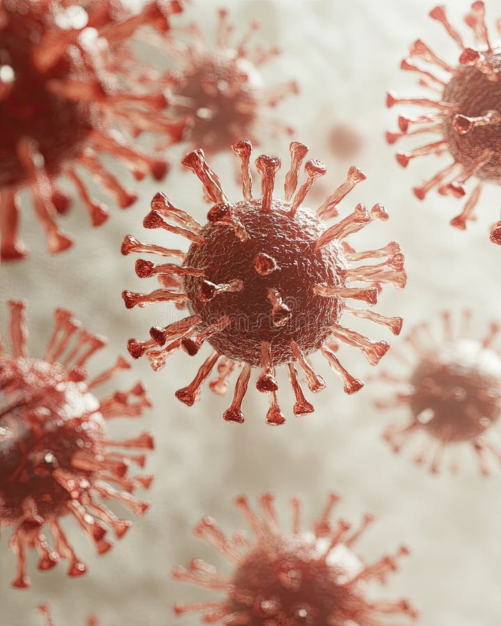 Exploring the Microworld of Flu Viruses Illuminated Against a Soft ...