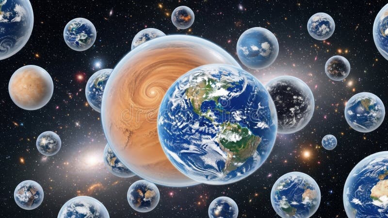 Many Earth Planets Stock Illustrations – 770 Many Earth Planets Stock ...