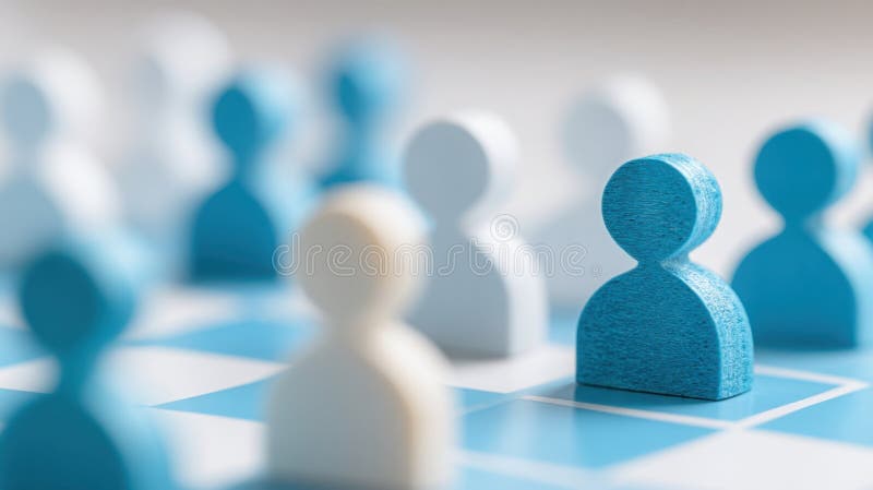 Representation of a Person Standing in Front of a Group of People ...