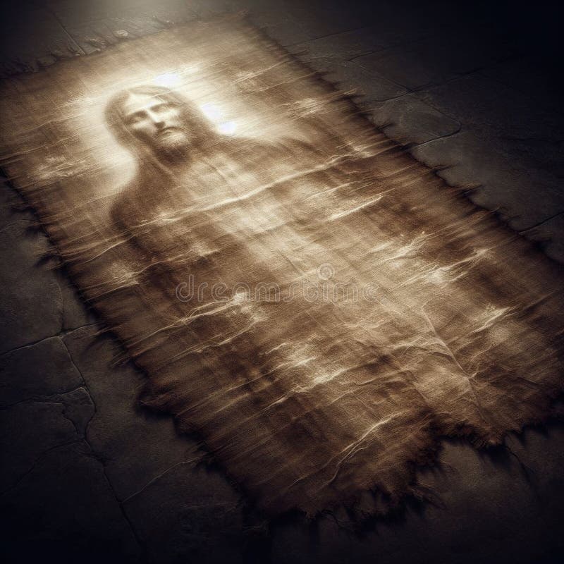 Representation of the Turin Cloth, for Easter Stock Illustration ...