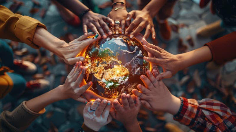 Diverse Hands Protecting Our Planet Earth Stock Photos - Free & Royalty ...