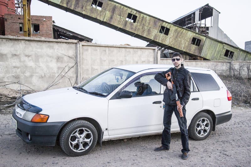 The Representative of the Russian Mafia, Young Thug. Stock Photo ...