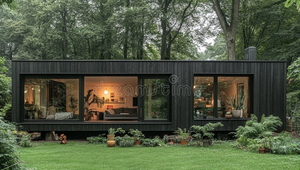 Representing a Modern Tiny House Concept, the Accessory Dwelling Unit (ADU) Highlights the ...