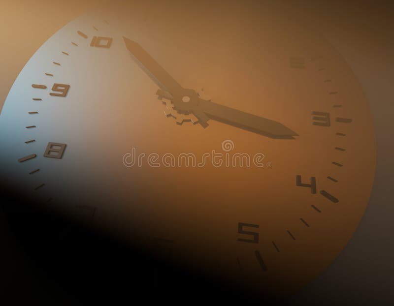 A Clock, the Accumulation of Time and the Passage of Time, the Hands ...