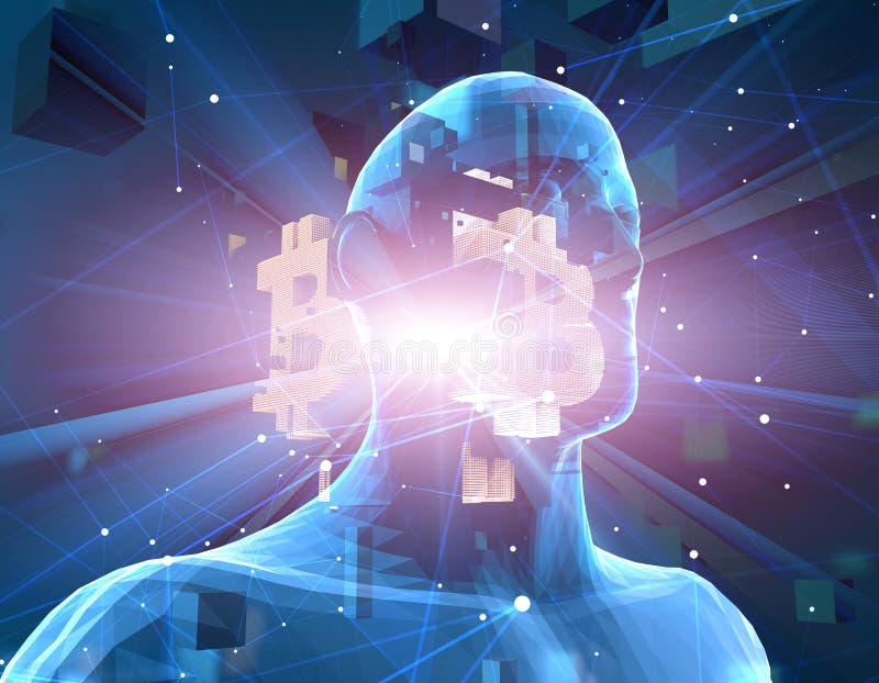 Future Artificial Intelligence Technology and Human Head, Wisdom and ...