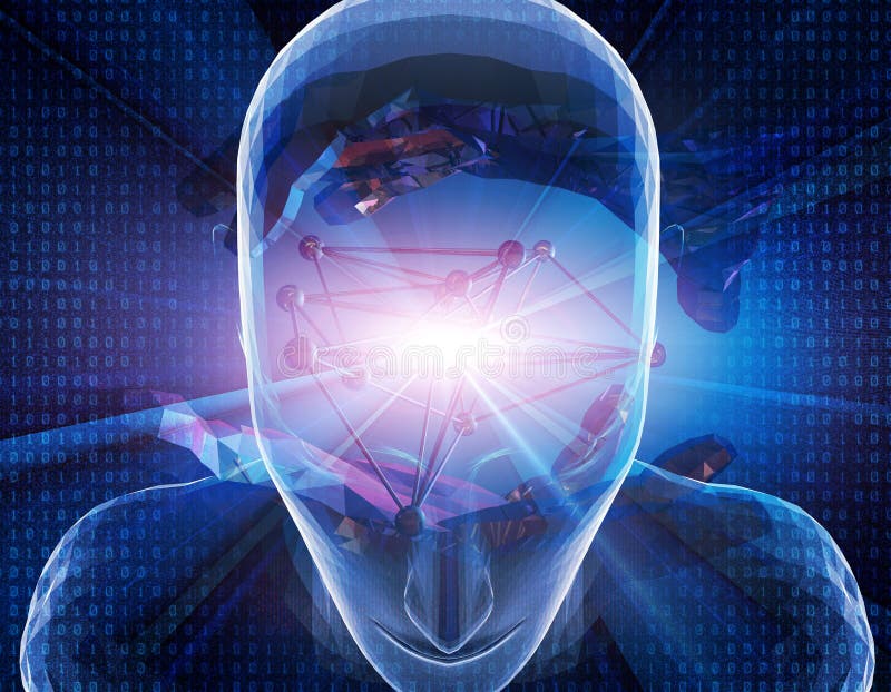 Future Artificial Intelligence Technology and Human Head, Wisdom and ...