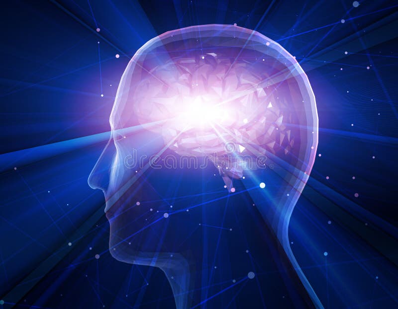 Future Artificial Intelligence Technology and Human Head, Wisdom and ...