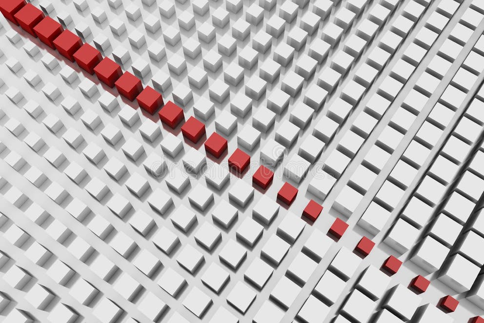 Different Cubes, Different and Individual Stock Illustration ...