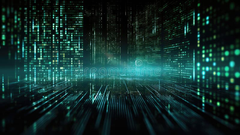 Abstract Digital Binary Code Background, the Language of the Digital ...