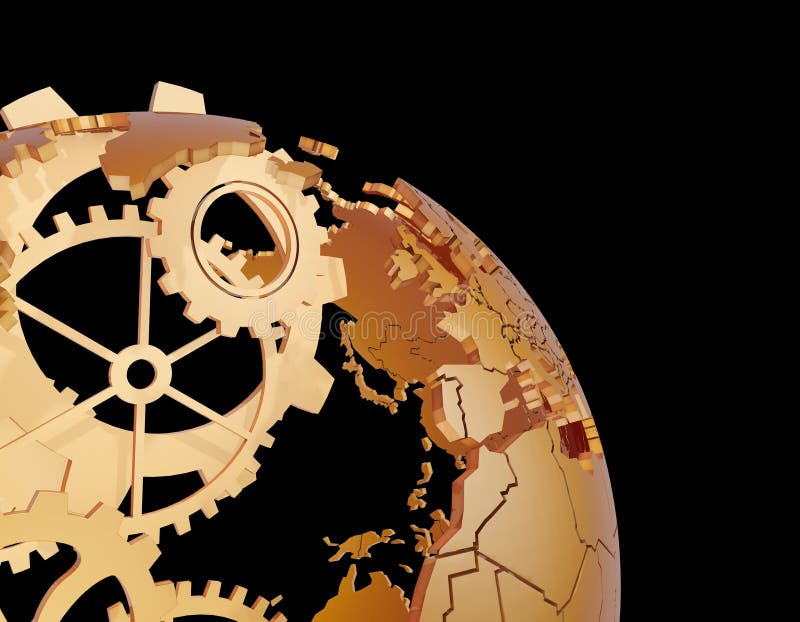Technological Earth and Gears, Mechanical Devices, Global Cooperation ...