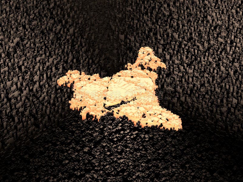 Intelligent Digital Cube Technology, the Cube Constitutes India Map ...