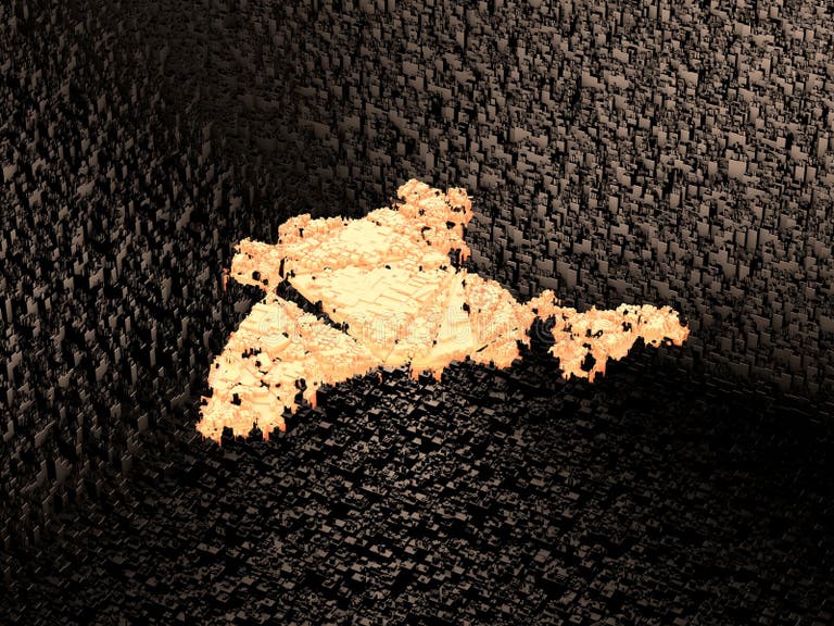 Intelligent Digital Cube Technology, the Cube Constitutes India Map ...