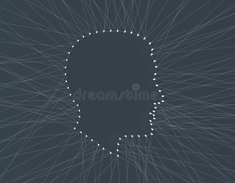 Human Head Composed of Electronic Circuits, Artificial Intelligence and ...