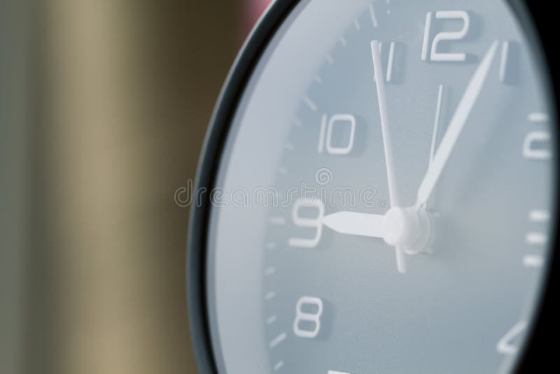 A Black Clock, Time Timer, Alarm Clock Stock Photo - Image of clock ...