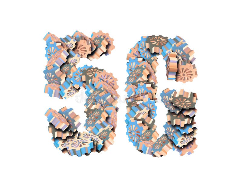 5G Composed of Gears, Teamwork, Teamwork and Alliance Stock Image ...