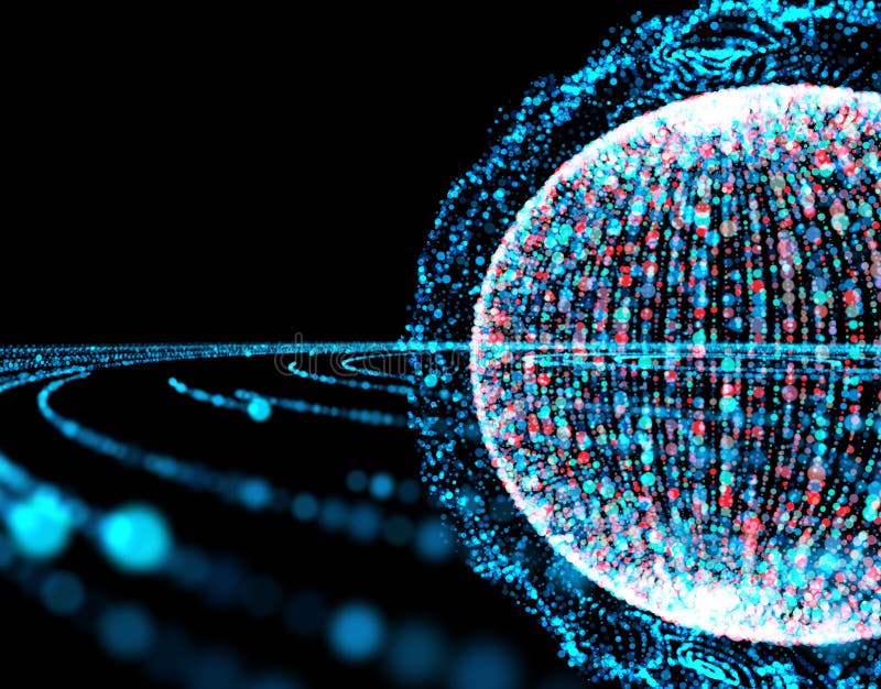 Smart Technology Planet and Data Transmission, Global Internet Digital ...