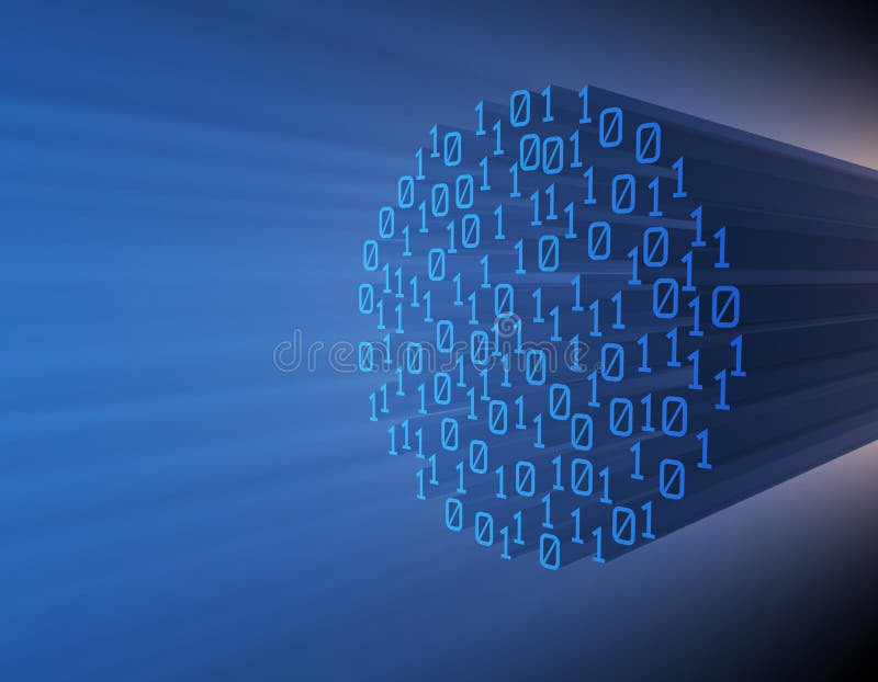 Binary Code Matrix and Dollar Currency Symbol, Data Technology and Data ...
