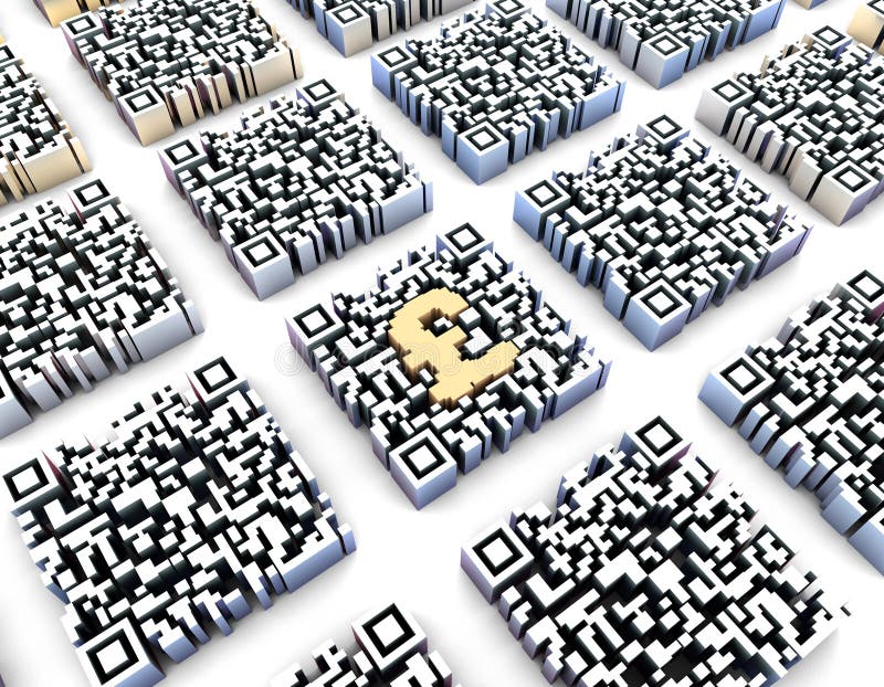 QR Code Data Transmission and Pound Currency, Financial Transactions ... QR Code Data Transmission and Pound Currency, Financial Transactions ...